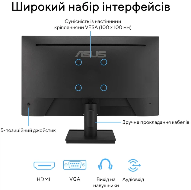 Монитор 24.5" Asus VA259HGA (90LM0AS1-B01171) -- FullHD IPS / 120Hz / 1 ...