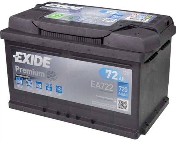 Автомобильный аккумулятор Exide Premium 6СТ-72 Н (EA722) 72 Ач ...