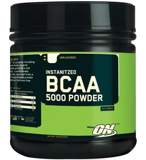 Аминокислота Optimum Nutrition BCAA 5000 powder 345 грамм Без вкуса ...