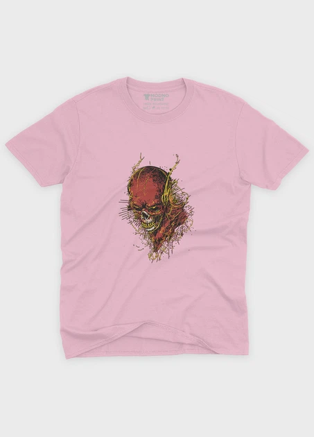 Футболка MODNO з принтом супергероя - Флеш 134-140 см Блідо-рожевий (TS001-1-LPINKJ-006-010-002 ...