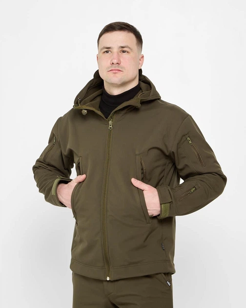 Куртка демісезонна чоловіча UKM Softshell 5XL олива – Брендовий одяг | ROZETKA
