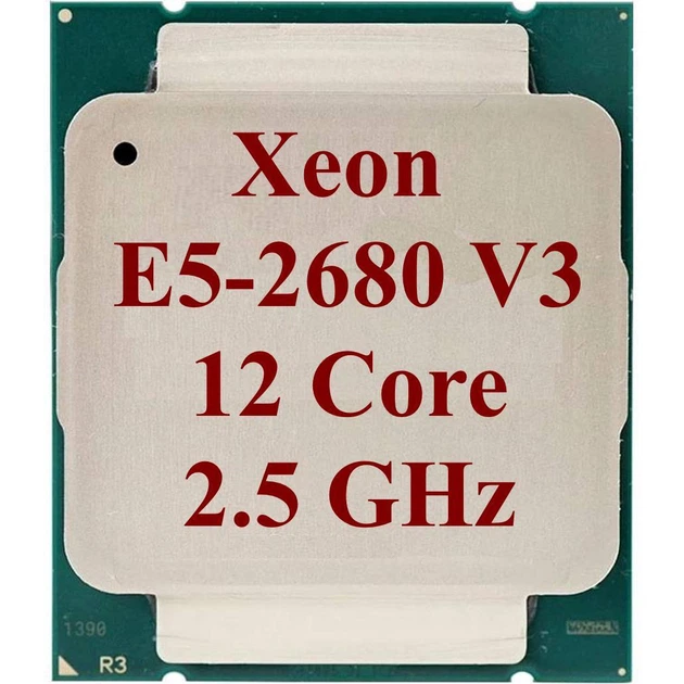 Процессор Intel Xeon E5-2680 V3 2,5 GHz (3,3 GHz) 12 ядер Socket 2011-3 (LGA2011-3) SR1XP (Б/У ...