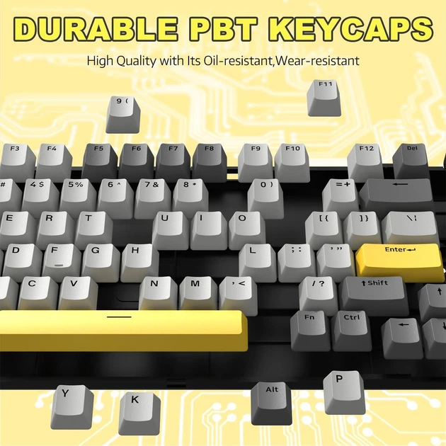 Клавіатура дротова Ajazz AK820 Bright Moon Switch Grey (2000173) – фото ...