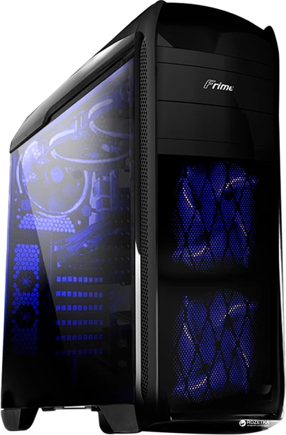 Корпус Frime FC-901B/Blue LED Black (FC-901B-BF-CR-WP) – фото, отзывы, характеристики в интернет ...