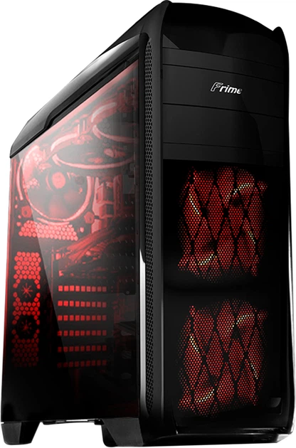 Корпус Frime FC-901B/Red LED Black (FC-901B-RF-CR-WP) – фото, отзывы, характеристики в интернет ...