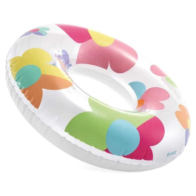 Надувне дитяче коло "Квіти" Intex 59259-1 для басейну та моря, 81 см ...