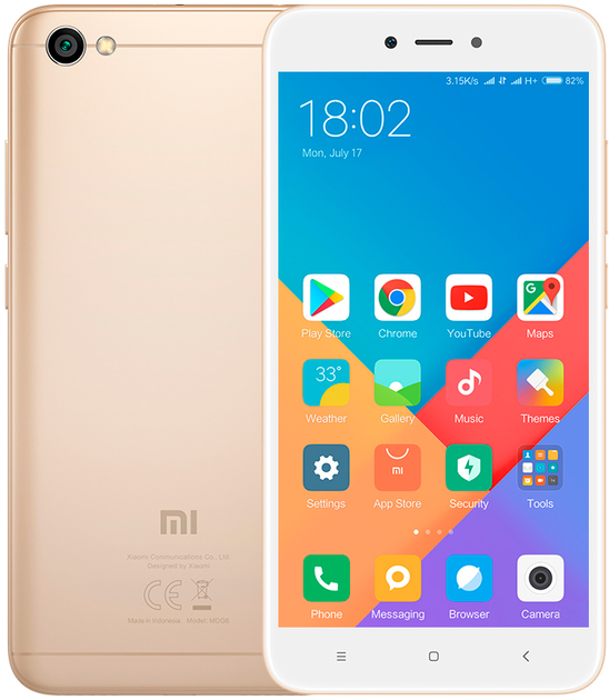 Мобильный телефон Xiaomi Redmi Note 5A 2/16GB Gold (Международная ...