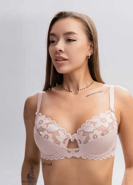 Бюстгальтер Acousma пудровий 85C (артикул 6008) – Брендовий одяг | ROZETKA