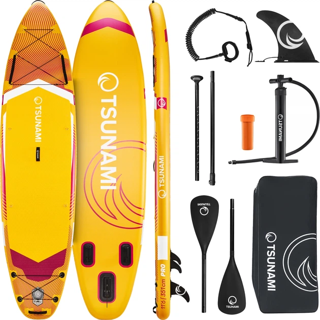 Надувна SUP дошка TSUNAMI PRO 350 см з веслом T11 (P-5905973405584 ...