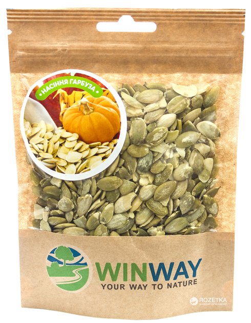 Семечки тыквенные Winway очищенные 100 г (4821912900075) – купить в ...
