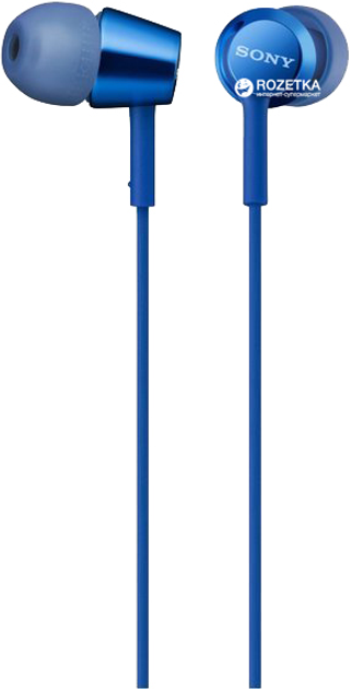 Наушники Sony MDR-EX155AP Blue (MDREX155APLI.E) купить в интернет ...