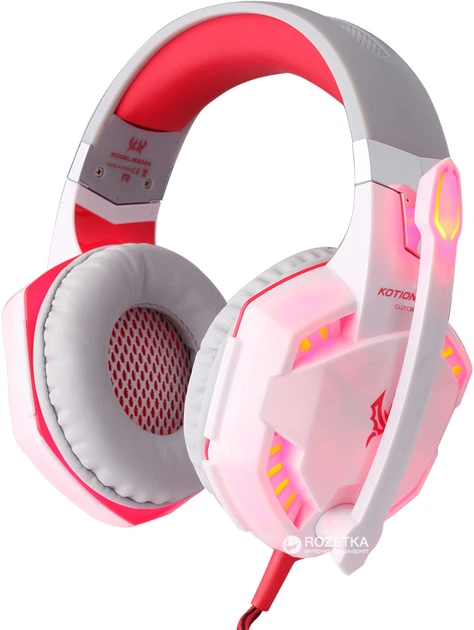 Наушники Protech Kotion Each G2000 White Red (PH-1383) купить в интернет-магазине ROZETKA ...