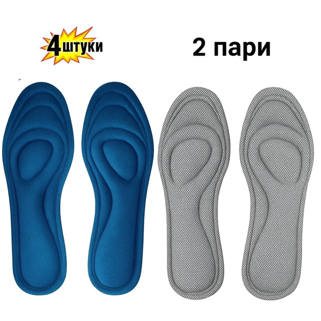 Комплект 2 пари Ортопедичні Устілки Дихаючі Антибактеріальні Літні ...