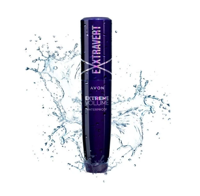 Водостійка туш для вій Avon «Екстремальний об'єм» Extravert Чорна 9,5 ...
