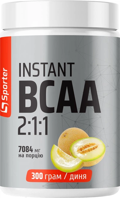 Аминокислота Sporter BCAA Instant 300 г Дыня (4820249721520) – фото, отзывы, характеристики в ...