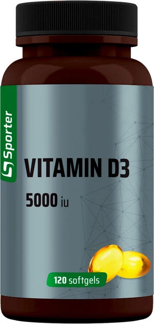 Витамины Sporter Vitamin D3 5000 ME 120 гелевих капсул (4820249722831) – фото, отзывы ...