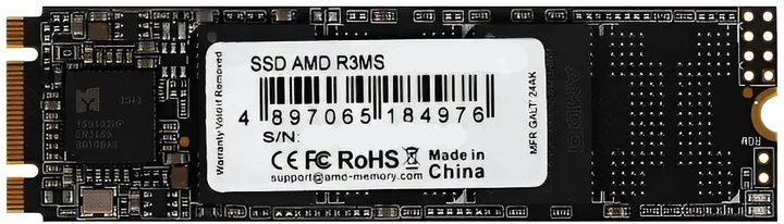 SSD диск AMD Radeon R3 256GB M.2 2280 SATA III 3D NAND TLC (R3MS0256G8 ...