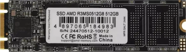 SSD диск AMD Radeon R3 512GB M.2 2280 SATA III 3D NAND TLC (R3MS0512G8 ...