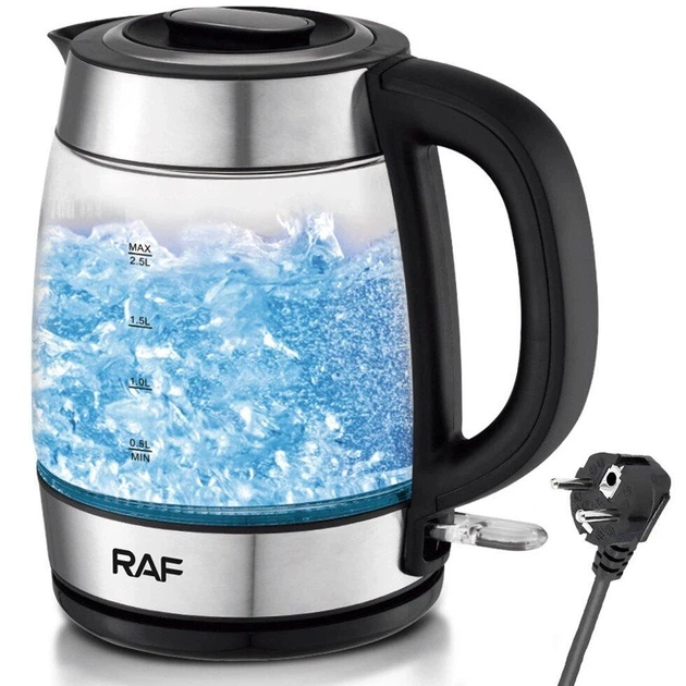 Чайник електричний RAF R.7909 з підсвічуванням, 2 л / Скляний електрочайник – фото, відгуки ...
