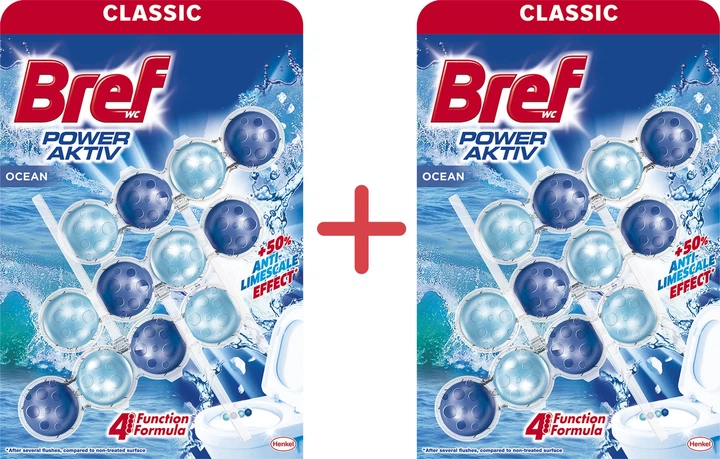 Упаковка туалетных блоков для унитаза Bref Сила Актив Океанская ...