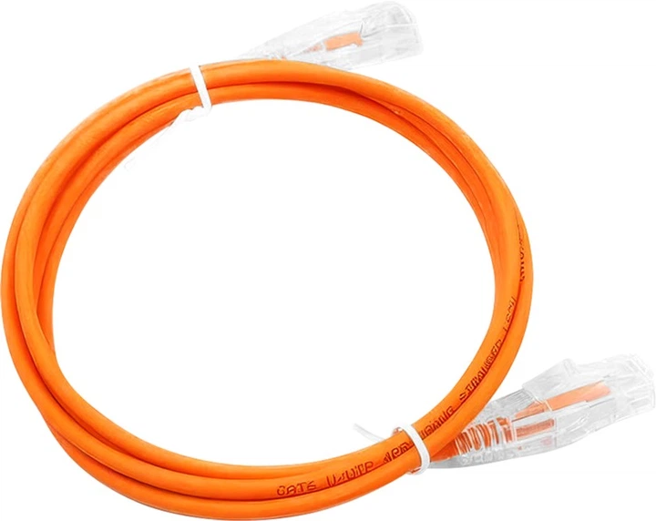 Патч-корд мережевий Dtech UTP / RJ45 / CAT6 / 10m / Orange / CU DT ...