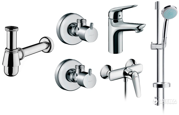 Набор смесителей HANSGROHE Novus 100 710362775 (71030000+71060000 ...