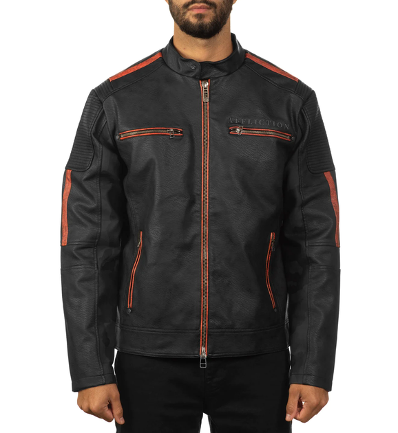 Куртка Affliction Black Bird Jacket Black Orange (110OW408-BKOG-M ...