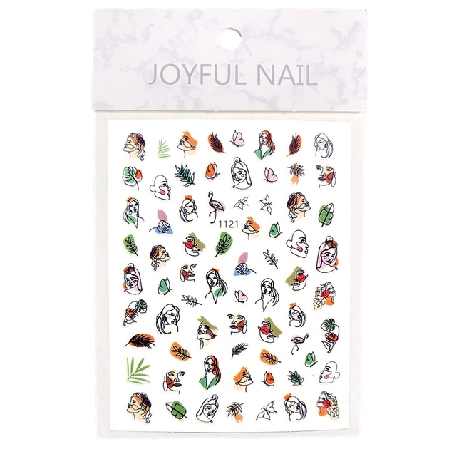 Наліпки для нігтів - 3D стікери JOYFUL NAIL "Абстракція" для дизайну ...