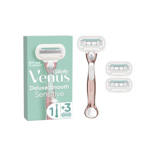 Бритва Gillette Venus Extra Smooth Sensitive RoseGold з 3 змінними ...