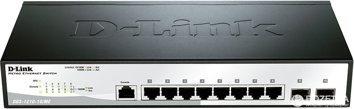 Коммутатор D-Link DGS-1210-10/ME/A1 гигабитный (DGS-1210-10/ME/A ...