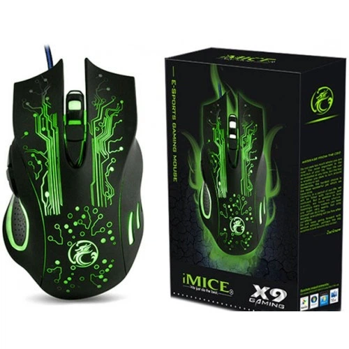Ігрова миша iMice X9 Gaming Mouse з LED підсвіткою, геймерська дротова мишка для ноутбука та ПК ...