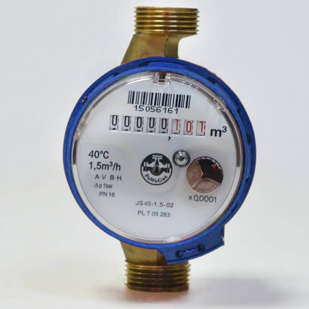 Счетчик для холодной воды Powogaz JS 1,5 (ДУ15) – низкие цены, кредит ...