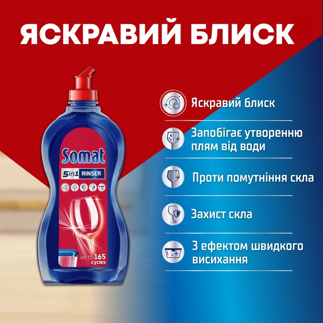 Ополіскувач для посуду Somat потрійної дії 750 мл (9000100344098 ...