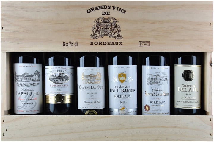 Набір вин Grands Vins de Bordeaux 0.75 л х 6 шт. (3176484071953) – фото ...