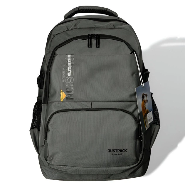 Універсальний міський рюкзак Justpack сірий 30 х 50 х 20 см (5661) – Стильні аксесуари з ...