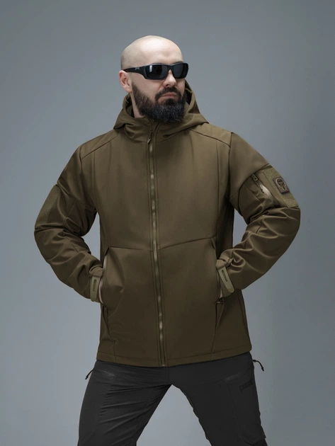 Тактическая куртка мужская BEZET Softshell Робокоп GEN.III 11556 M Койот (2000000006512 ...