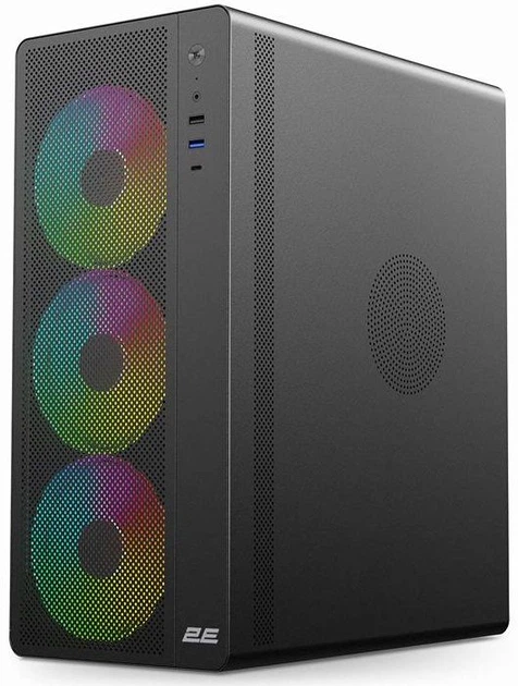Корпус 2E GAMING Credo Plus V510B без БР, 1xUSB3.0, 1х USB 2.0, 1xUSB Type-C, 4x120мм RGB ...