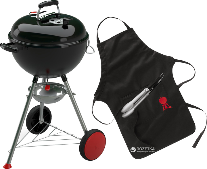 Угольный гриль Weber Kettle Gourmet GBS 47 см Black+Щипцы для продуктов ...