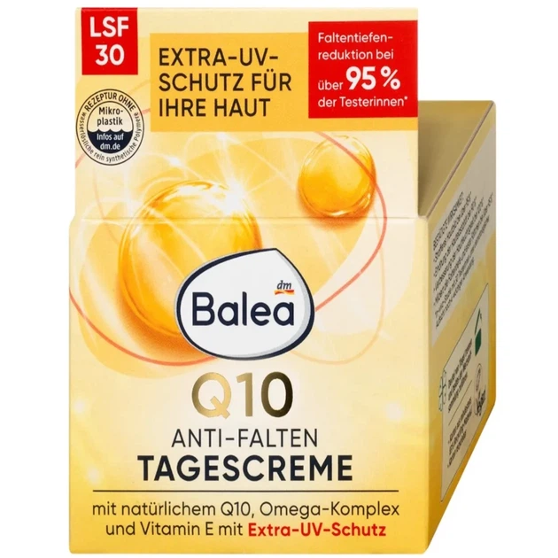 Денний крем проти зморшок Balea Q10 SPF 30, 50 мл – купити онлайн на ...