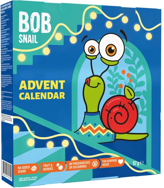 Набір Bob Snail Адвент-календар Диско з іграшками та стікерами 97 г ...