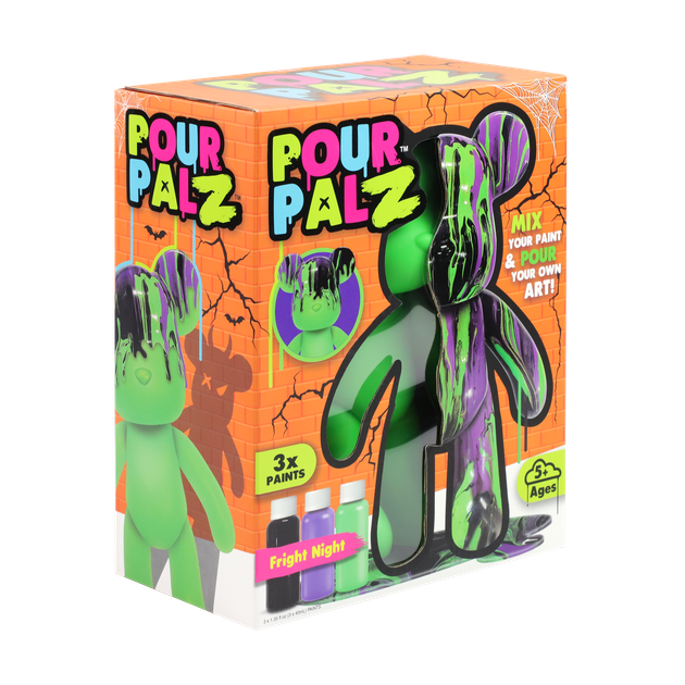 Набір для творчості ToyMonster Pour Palz Флюїд Арт Black Edition Ведмедик Ніч жахів (GS-G87784/2 ...