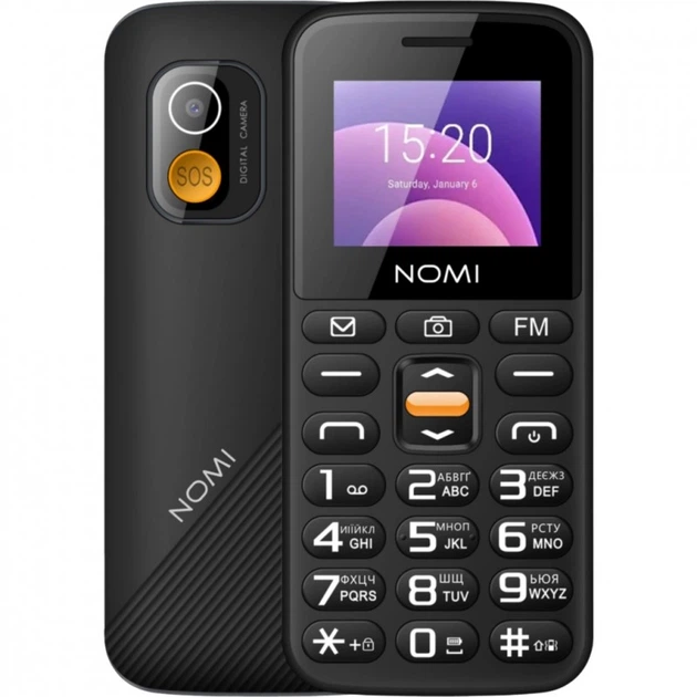 Мобильный телефон Nomi i1820 Black (261175) – фото, отзывы ...