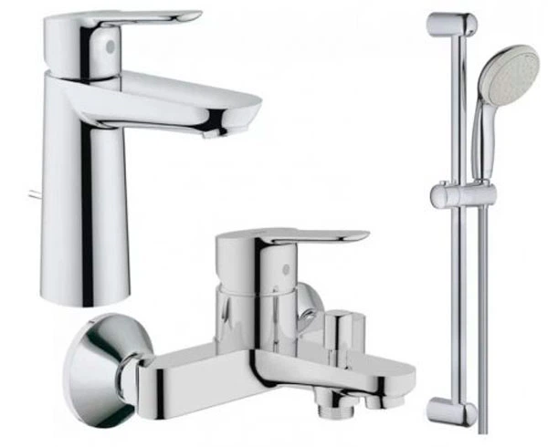 Набор смесителей для ванны Grohe BauEdge M 3в1 123367M (23758000+32820000+27598001) – фото ...