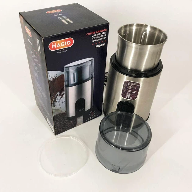 Млин для кавових зерен MAGIO MG-201 200 Вт, Кавомолка для перцю Машинка помелу кави FT-58 – фото ...
