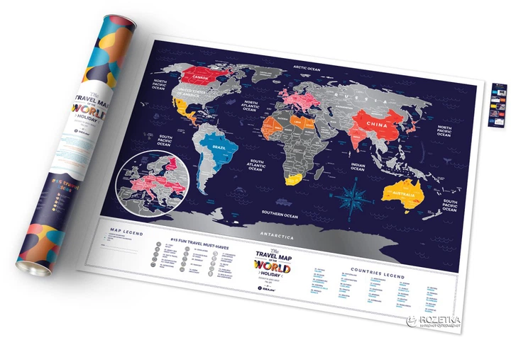 Скретч-карта світу 1DEA.me Travel Map Holiday World (HW) – купити ...