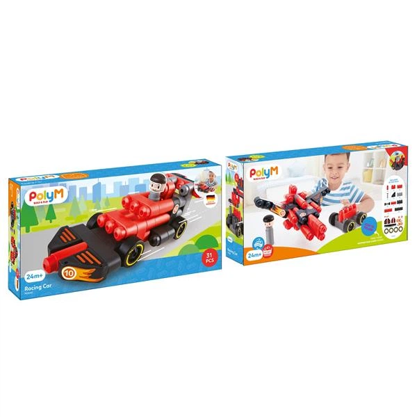 Конструктор PolyM Гоночний автомобіль 31 деталь (760020) – іграшки з доставкою від ROZETKA