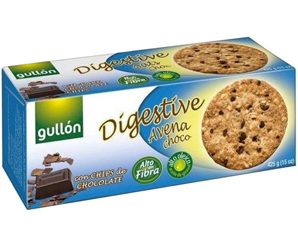 Печиво gullon Digestive Avena choco вівсяне з шоколадною крихтою 425 г ...