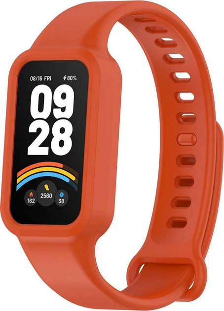 Ремінець Jsota для Xiaomi Smart Band 9 Active (Силіконовий) Orange ...