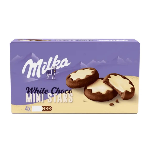 Печенье Milka White Choco Mini Stars 156г – ROZETKA. Купить Печенье ...