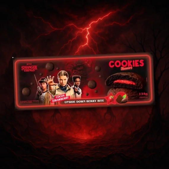 Печенье Stranger Things Cocoa Strawberry 135 г – ROZETKA. Купить Печенье Stranger Things Cocoa ...